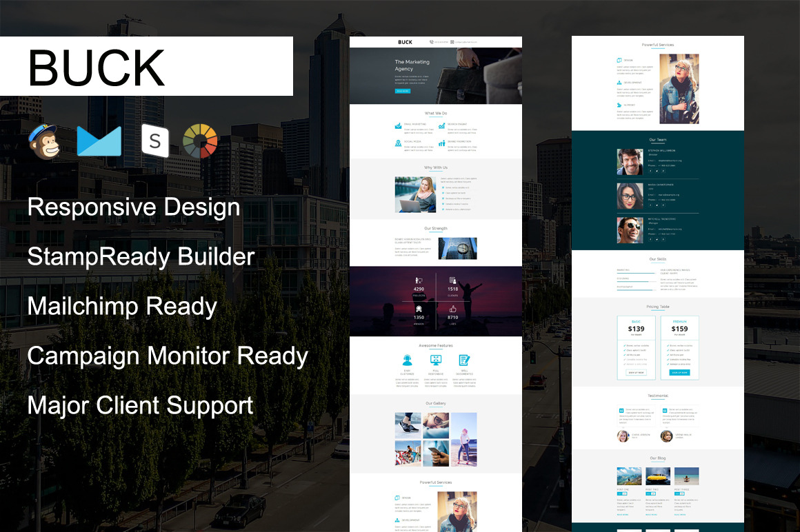 BUCK - Responsive Email Template, an Email Template by Pennyblack Templates