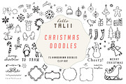 Christmas Doodles Clip Art, an Illustration by Hello Talii