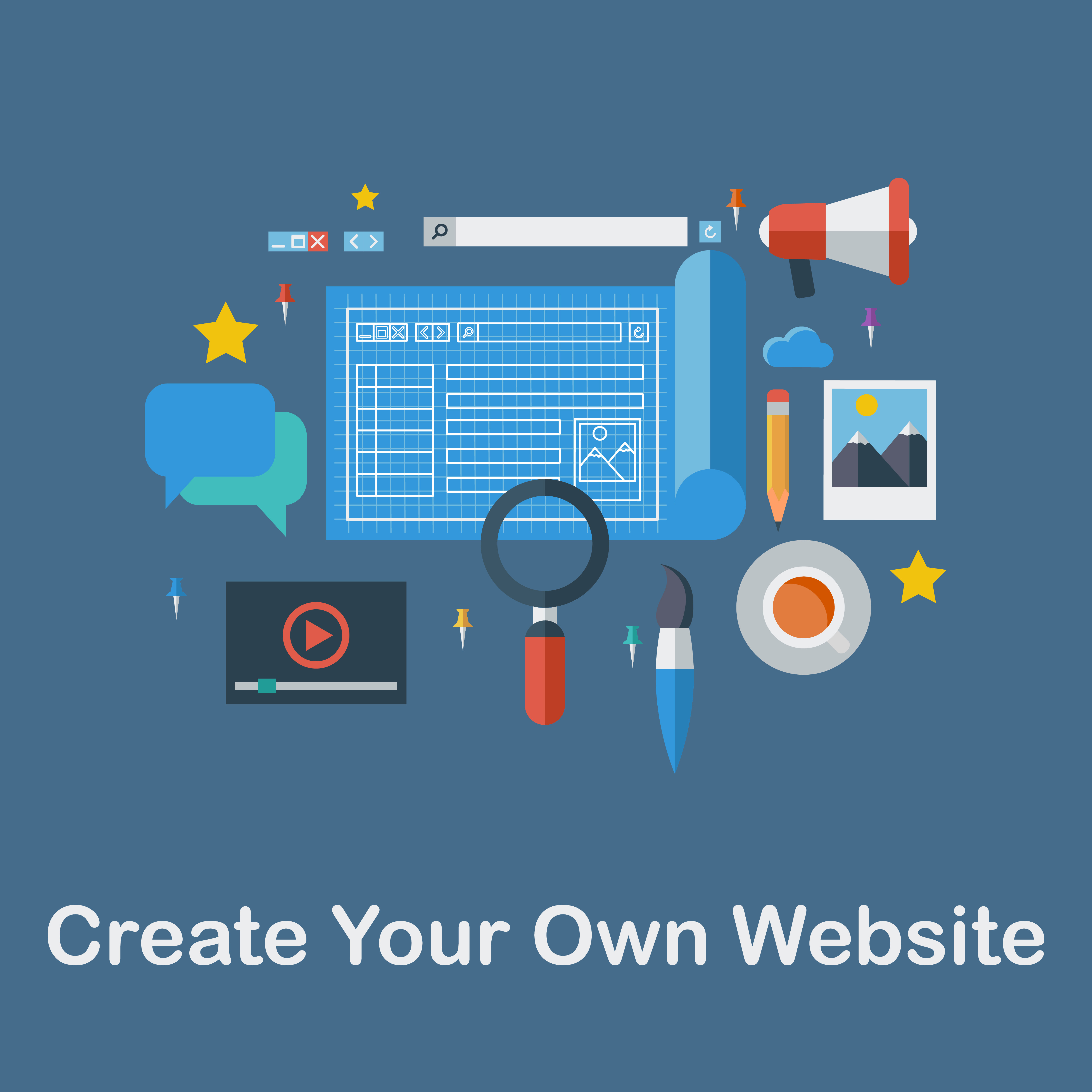 Create your own website, an Icon by Oleksii