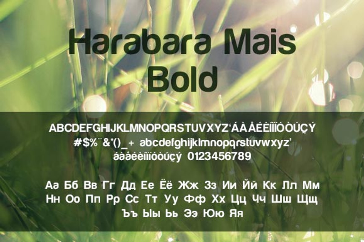 Harabara Mais Bold, a Sans Serif Font by Harabara