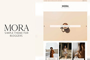 Mora - Simple Blogging Theme, a WordPress Template by Chicpixies