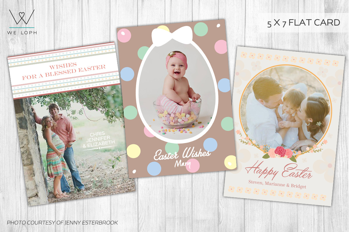 Easter Greetings Card Templates, a Card Template by We♡Loph