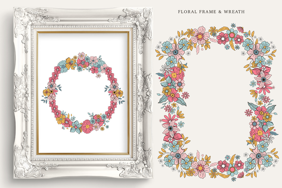 Baby Flowers Cute Vector Collection