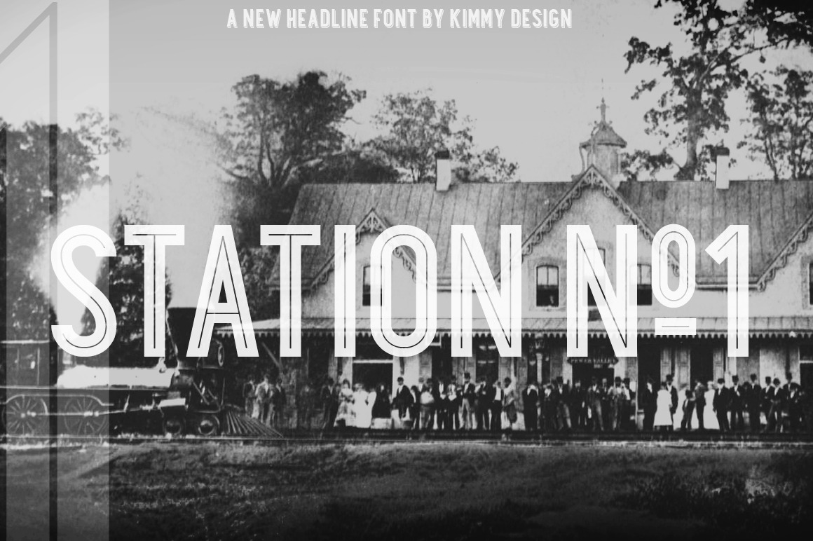 Station No.1, a Sans Serif Font by Kimmy Design