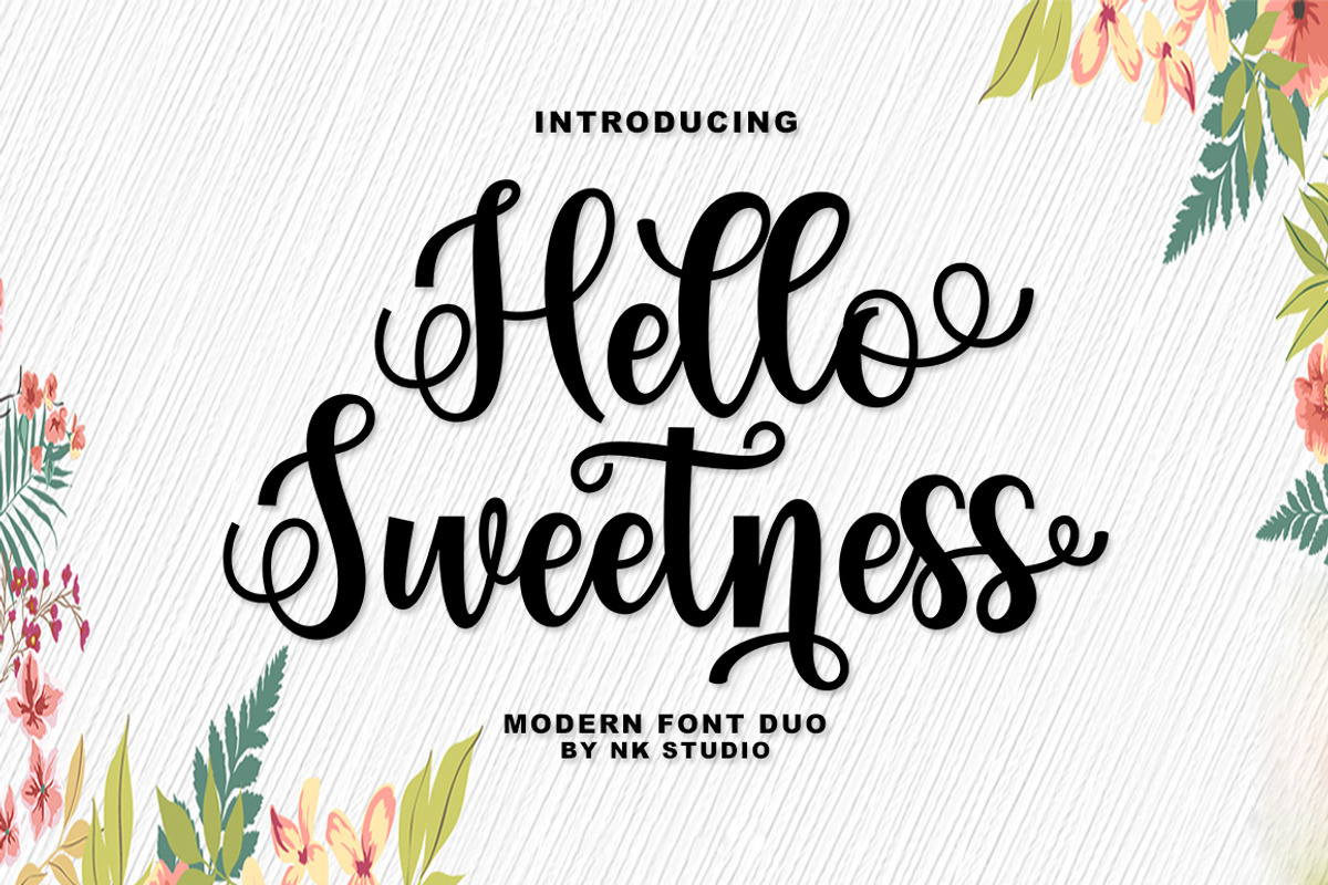 Hello Sweetness, a Script Font by Nurul_kamal
