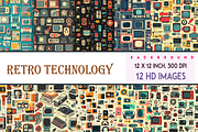 Retro Technology Pattern