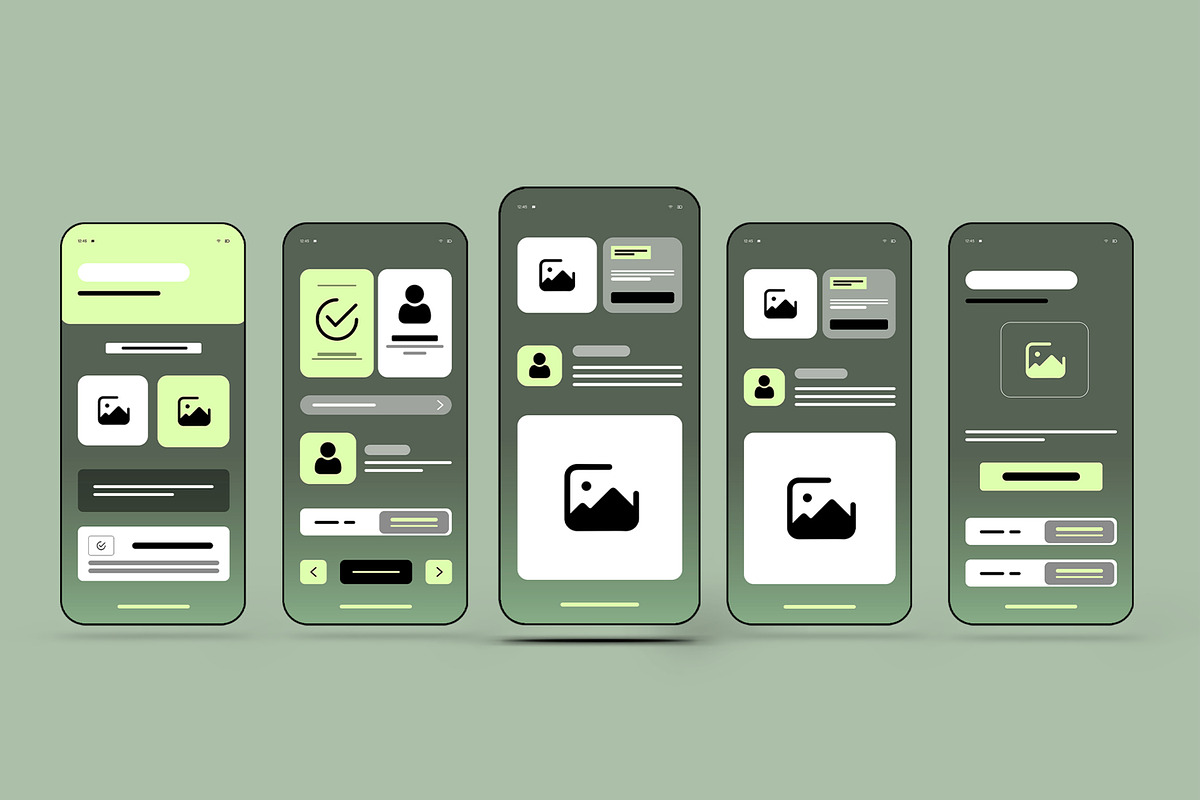 Mobile App Wireframe Template Design