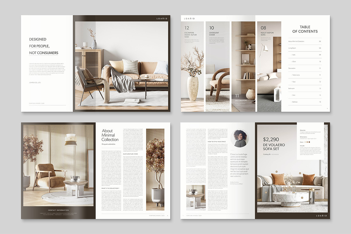 Furniture Catalog, a Brochure Template by BrandPacks
