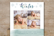 Winter Mini Session Template PS, a Templates & Theme by Sweet Little Muse