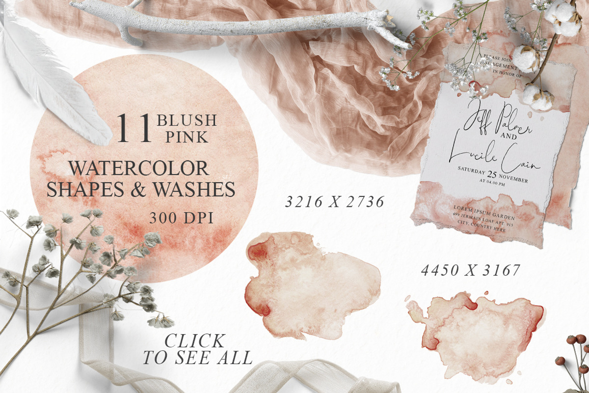 Elegant Watercolor Backgrounds, an Object Graphic by Evgeniia