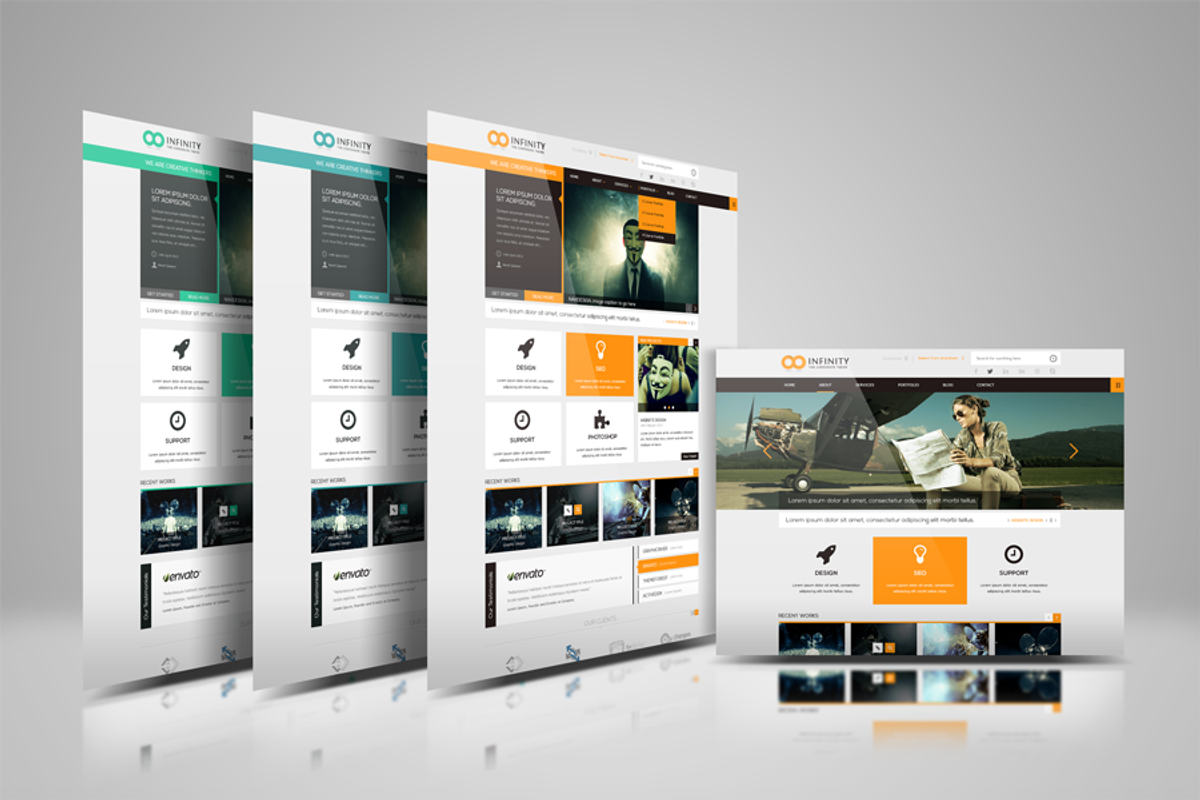 Website Showcase Mock-Ups, a Device Mockup by RgraphicsDesign