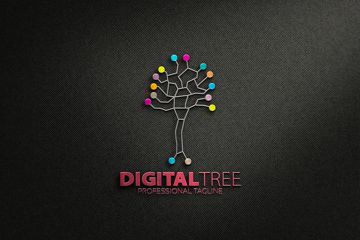 Digital Tree Logo, a Branding & Logo Template by essegraphic