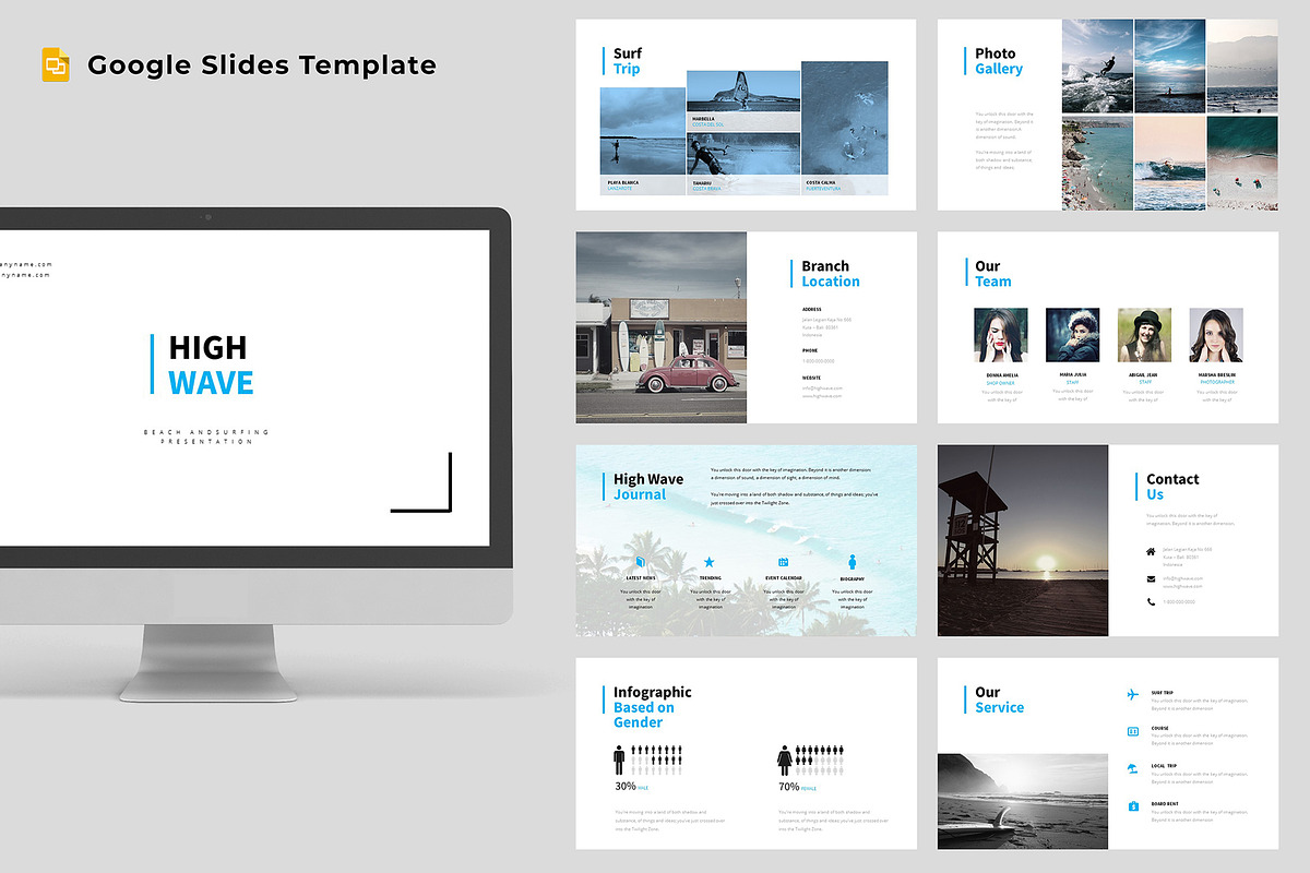High Wave - Google Slides Template, a Presentation Template by Incools ...