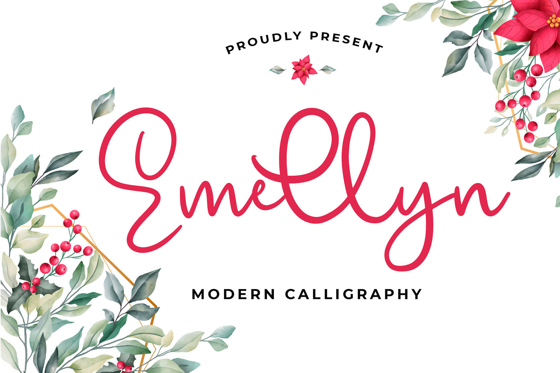 Emellyn Modern Calligraphy Font, a Script Font by Formatika Studio