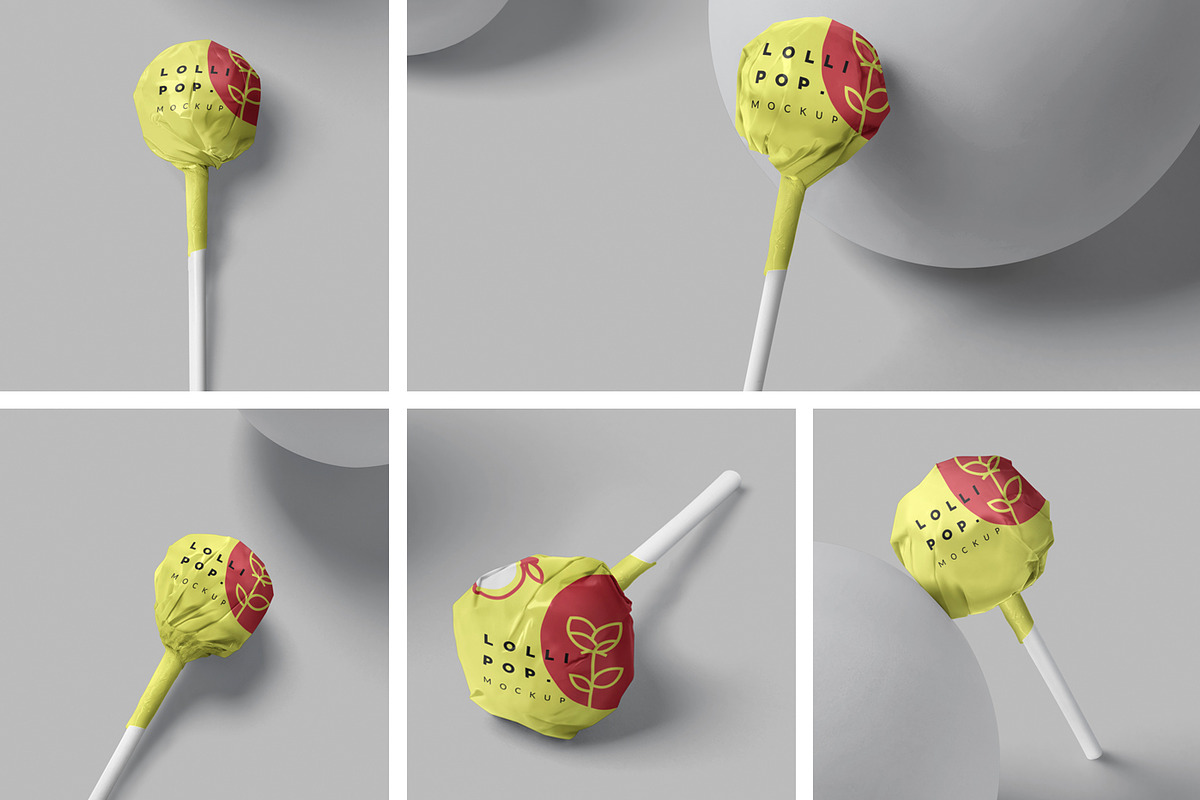 Lollipop Wrapper Mockups, a Product Mockup by DesignNeutrons | Creative ...