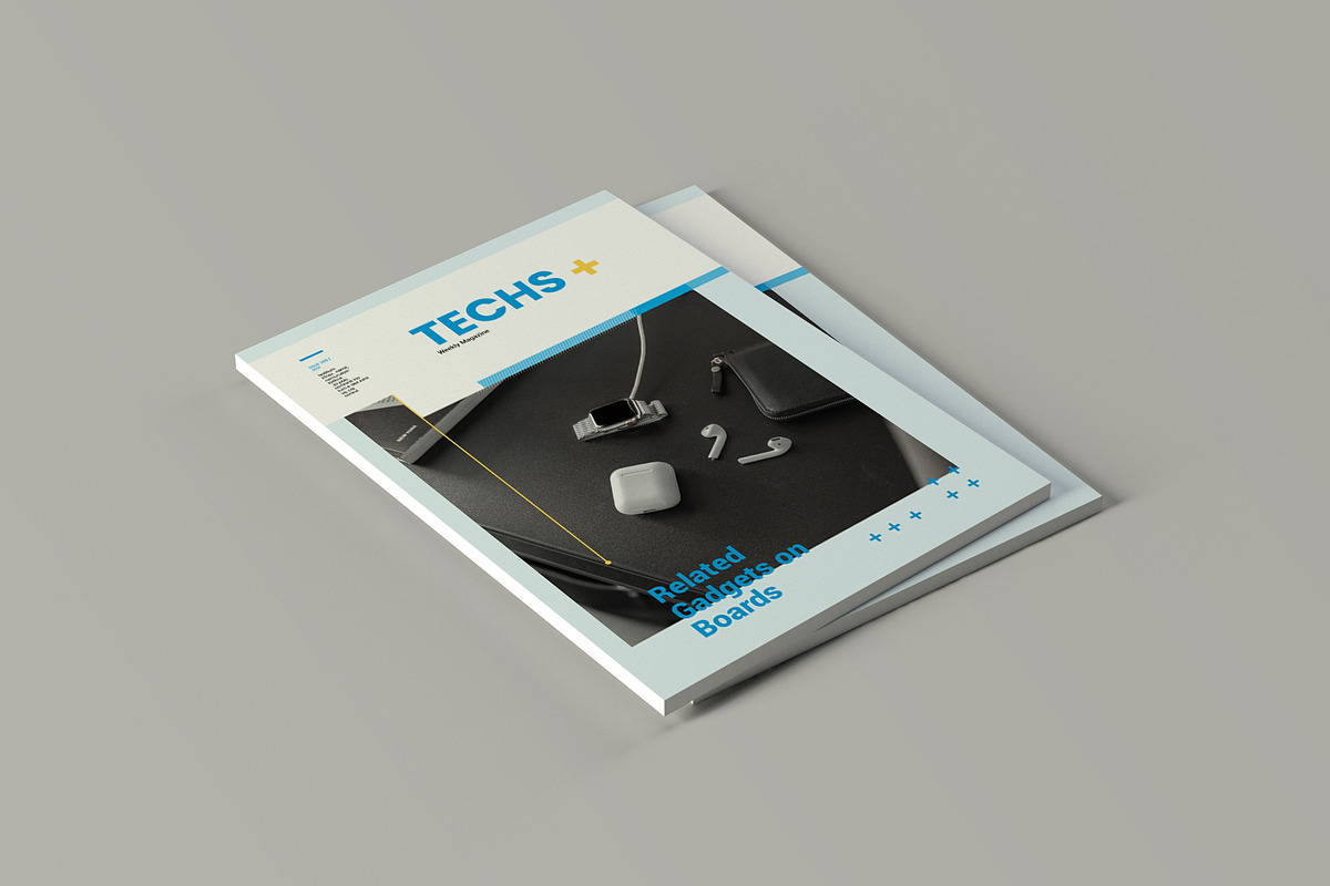 Techplus - Magazine Template, a Magazine Template by inspirasign