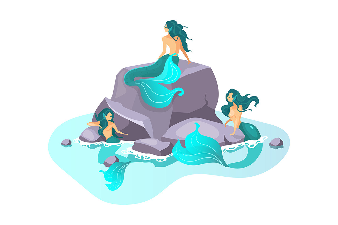 Sirens flat vector illustration, a Person Illustration by The img