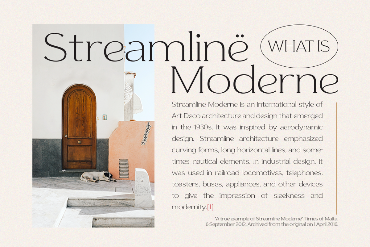 Streamline Moderne, a Serif Font by Cotbada_studio