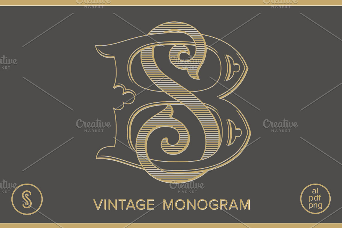 BS Monogram SB Monogram, an Illustration by Shuler Studio