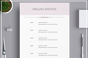 Resume Template/ Cover Letter Purple, a Templates & Theme by Freestyle ...