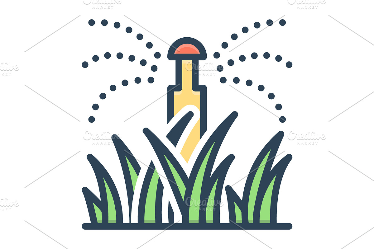 Lawn grass icon, an Icon by Creative priyanka