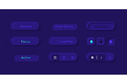 Option buttons UI elements kit, a Graphic by bsd studio