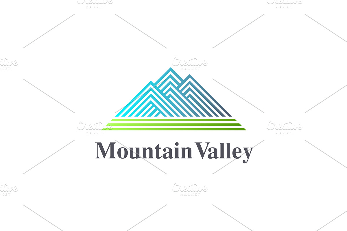 Mountain Valley Logo, a Branding & Logo Template by IKarGraphics