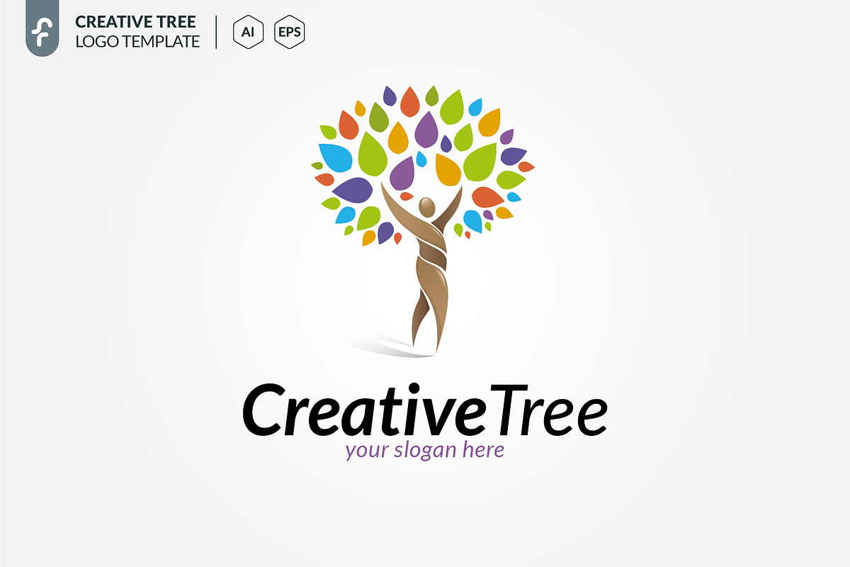 Creative Tree Logo, a Branding & Logo Template by ft.studio