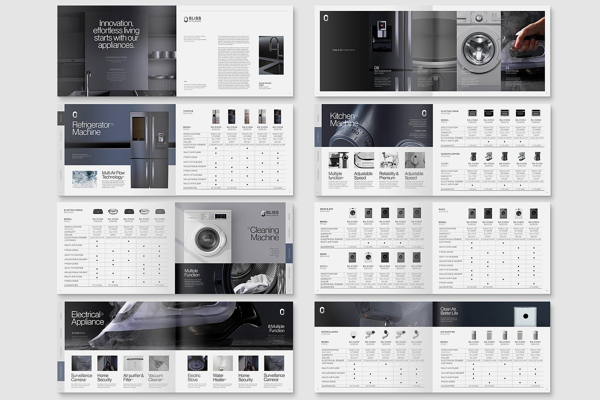 Landscape Home Appliance Catalog, a Brochure Template by BrandPacks | Creative Market