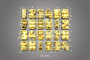 3D Gold Text Effect, an Action Add-On by yantodesign