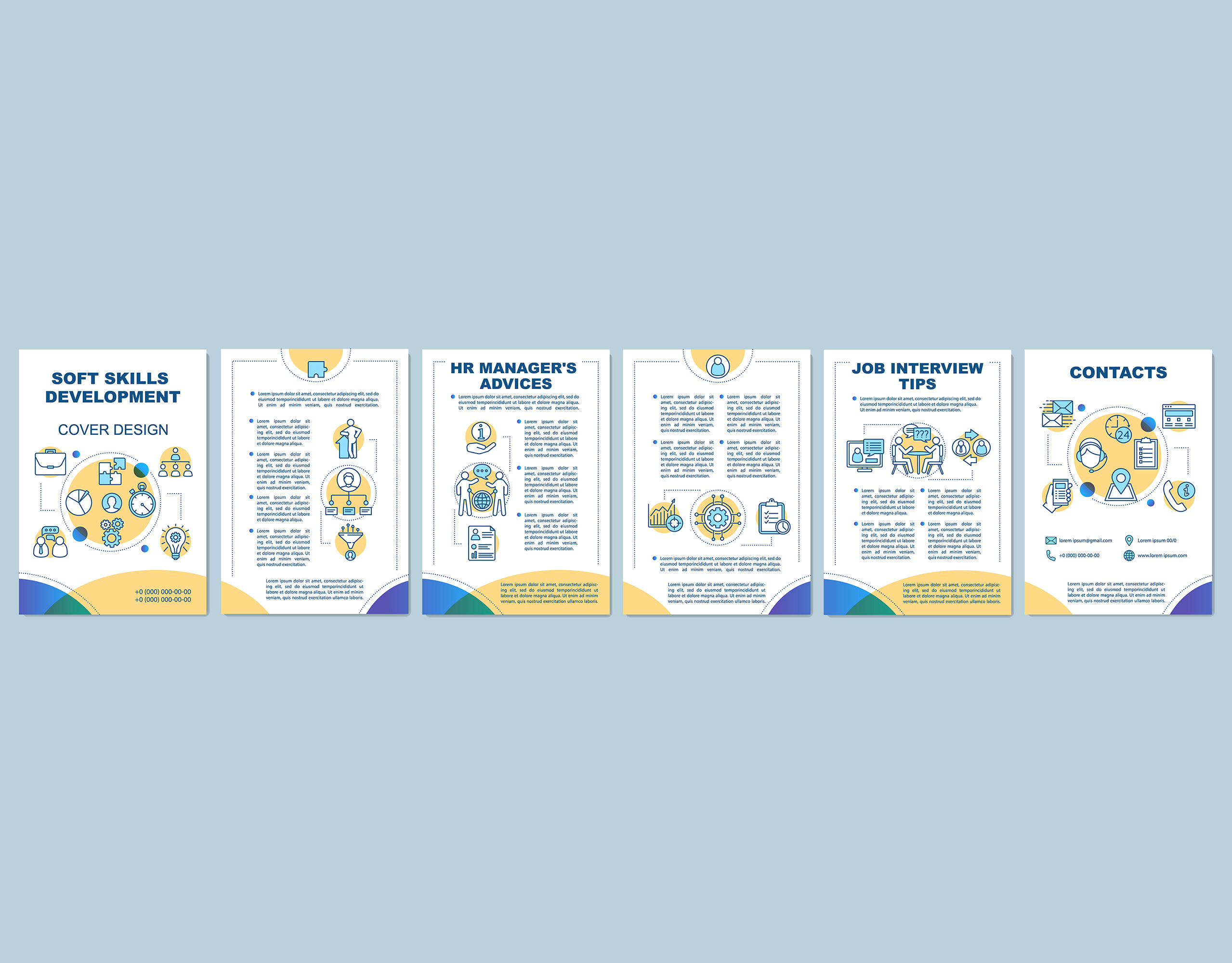 HR soft skills brochure template, a Templates & Theme by bsd studio ...