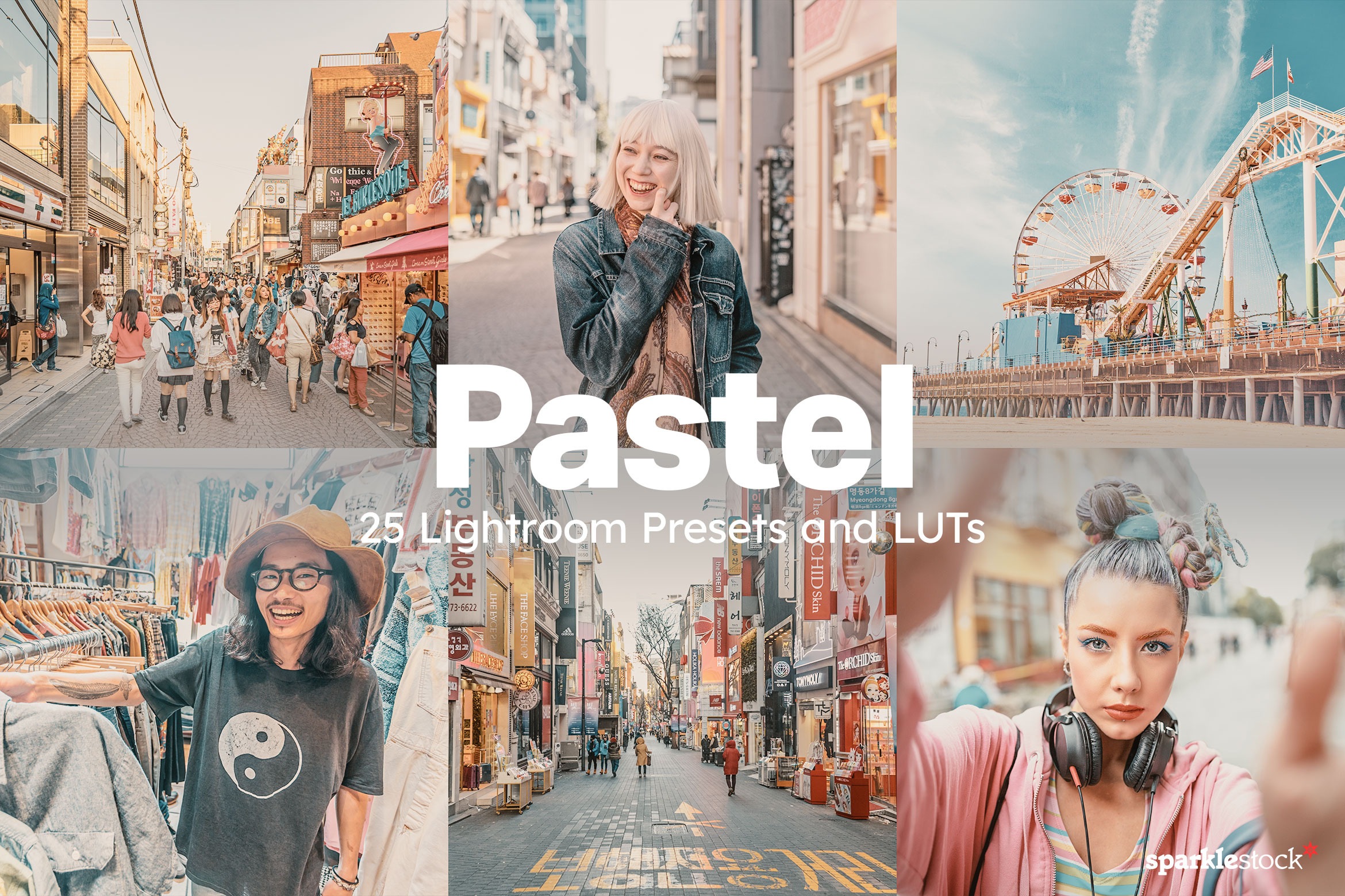 25 Pastel Lightroom Presets and LUTs, a Preset Add-On by SparkleStock