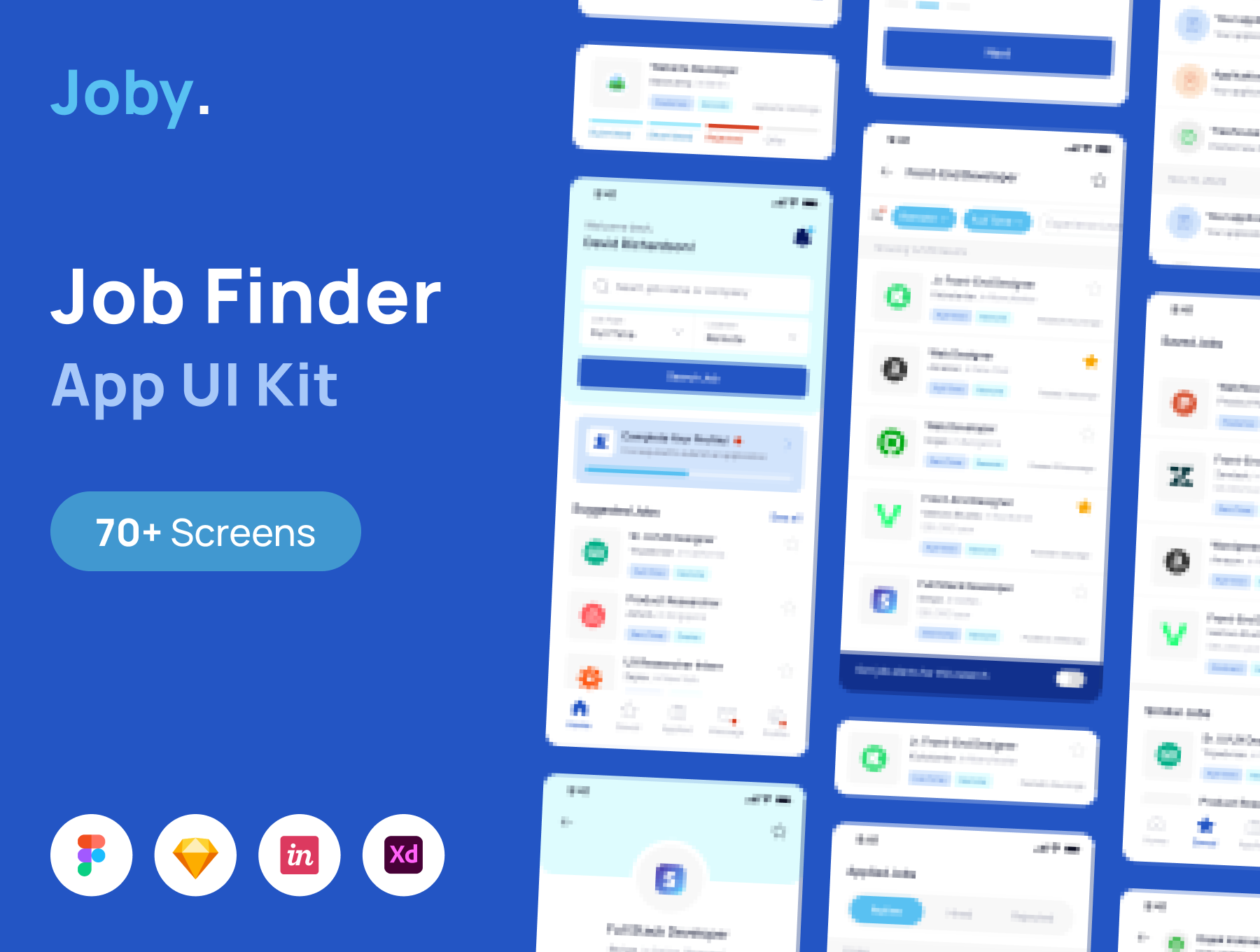 Joby - Job Finder Apps UI KIT, an App Template by Vektora Studio