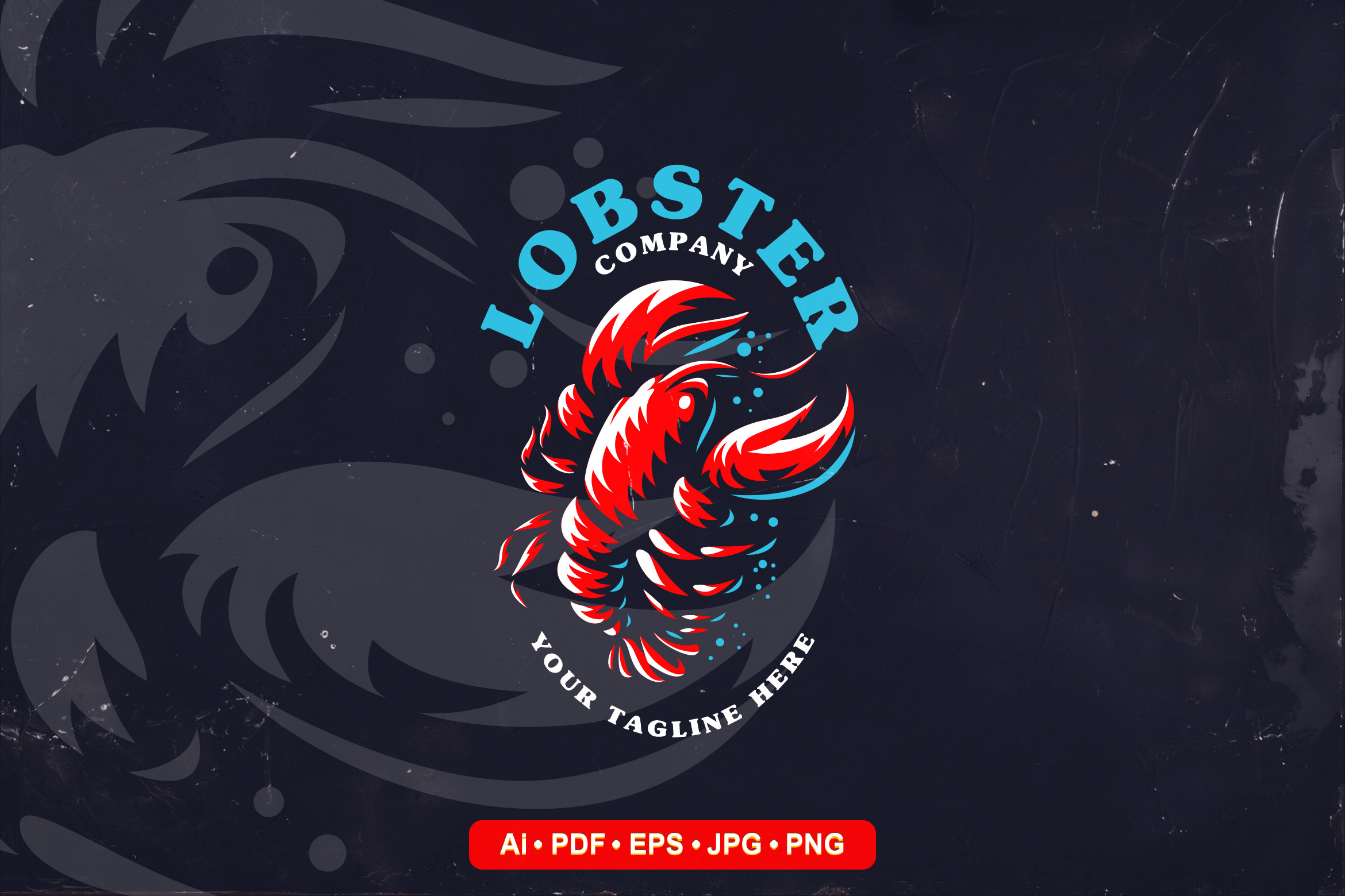 Lobster Logo Template, a Branding & Logo Template by GRVS Studio