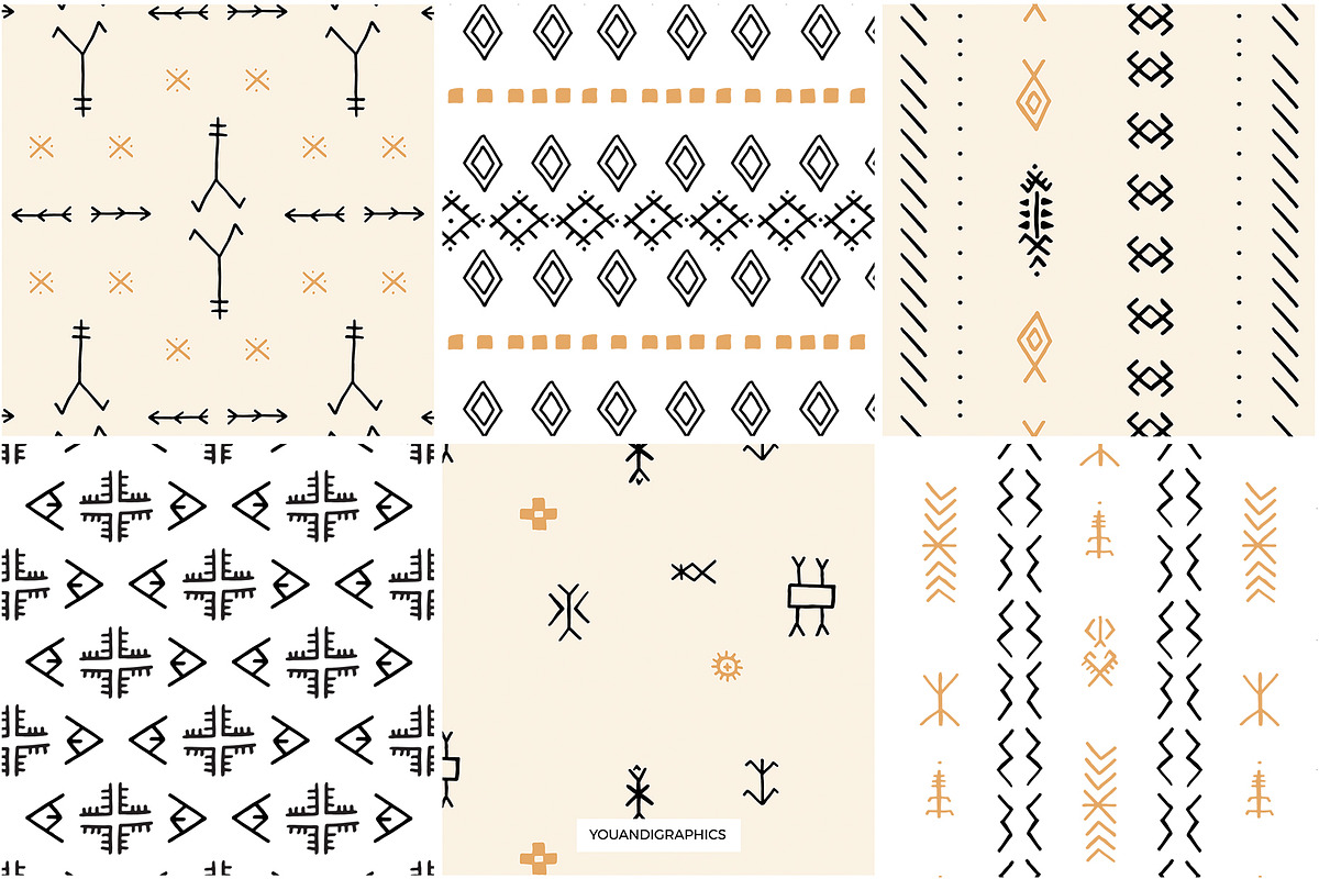 Moroccan Berber Patterns, a Pattern Graphic by Youandigraphics ...