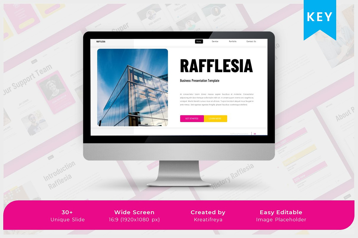 RAFFLESIA - Keynote Template, a Presentation Template by kreatifreya