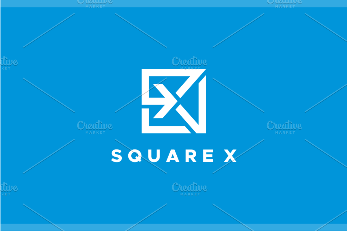 Square - X Logo, a Branding & Logo Template by yopie