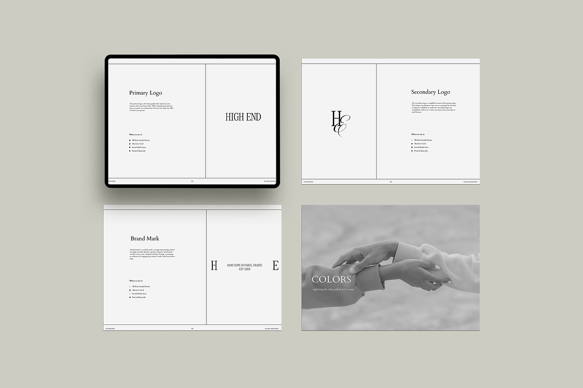 Zoe Brand Guidelines | Creative Market