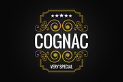 cognac logo design background, a Decorative Illustration by PushLogo