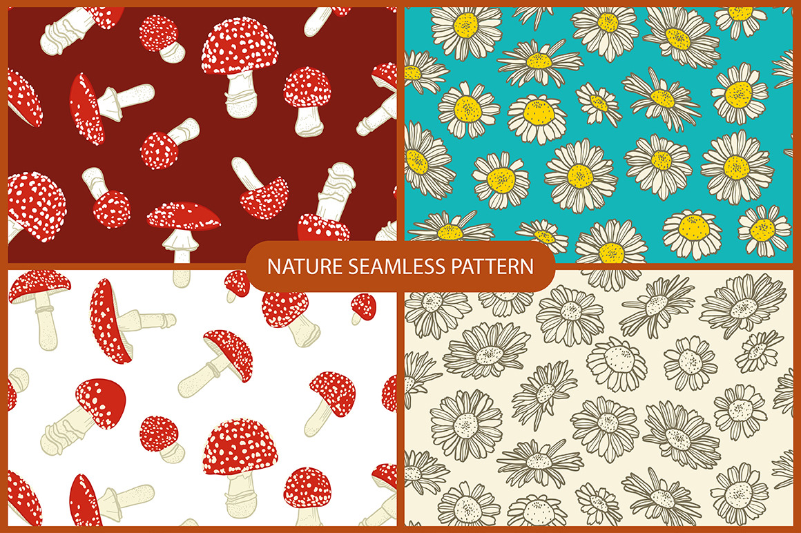Nature seamless patterns, a Pattern Graphic by Pattern wizard
