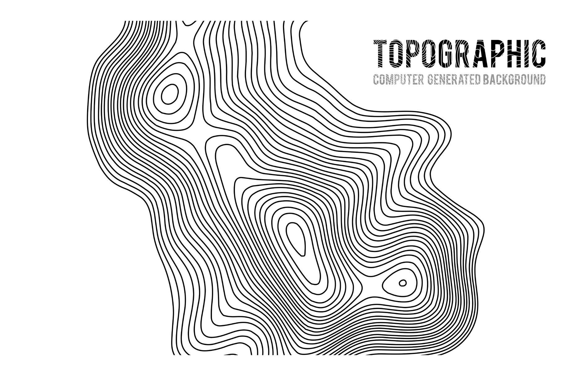 Topographic Map Vector, a Texture Illustration by RDShop