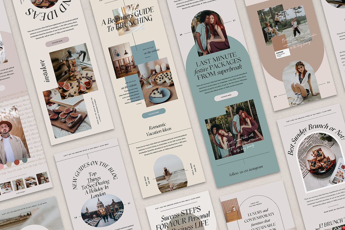 PS&Canva Newsletter Templates Bundle, an Email Template by SilverStag ...