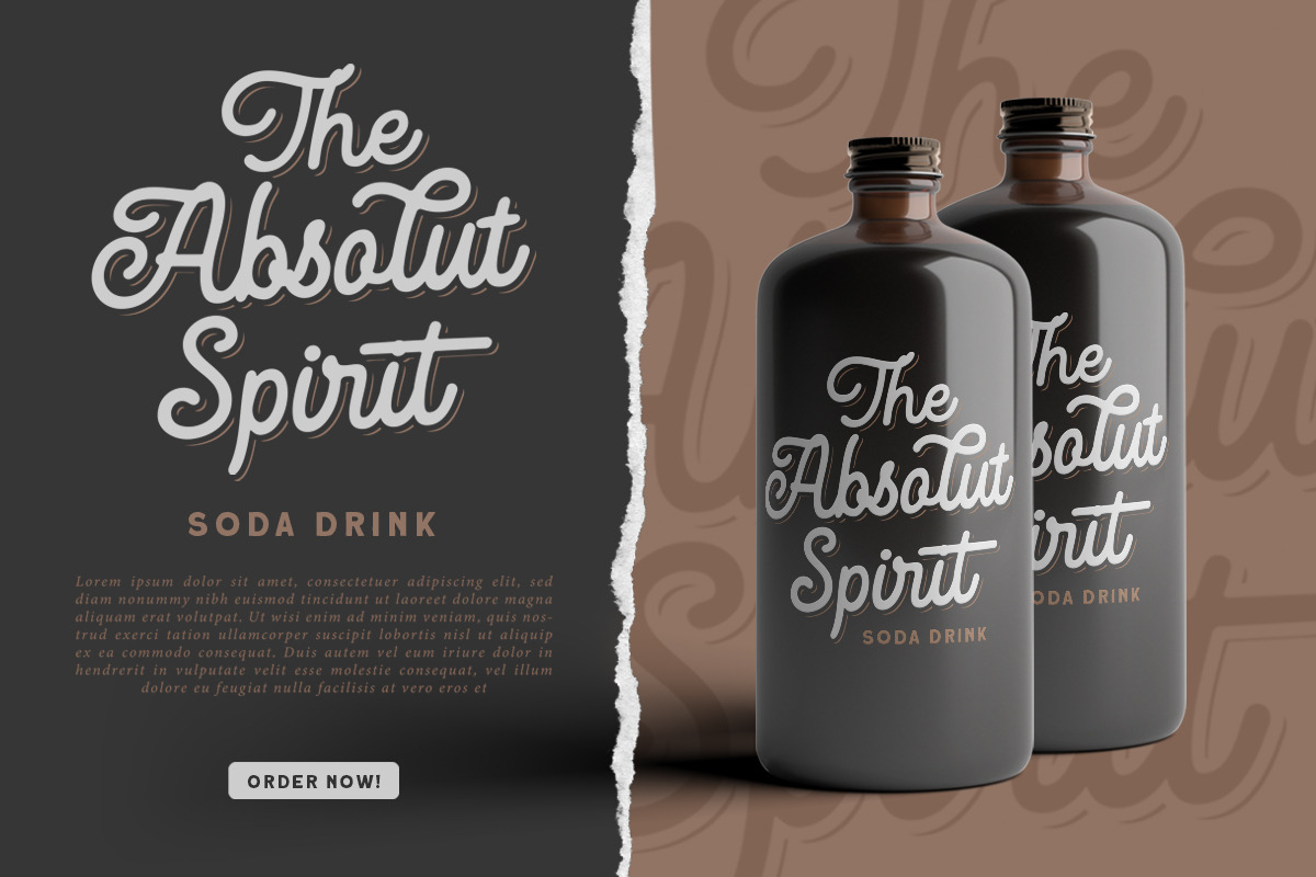 Dountyland - Monoline Script, a Script Font by Letterhend Studio