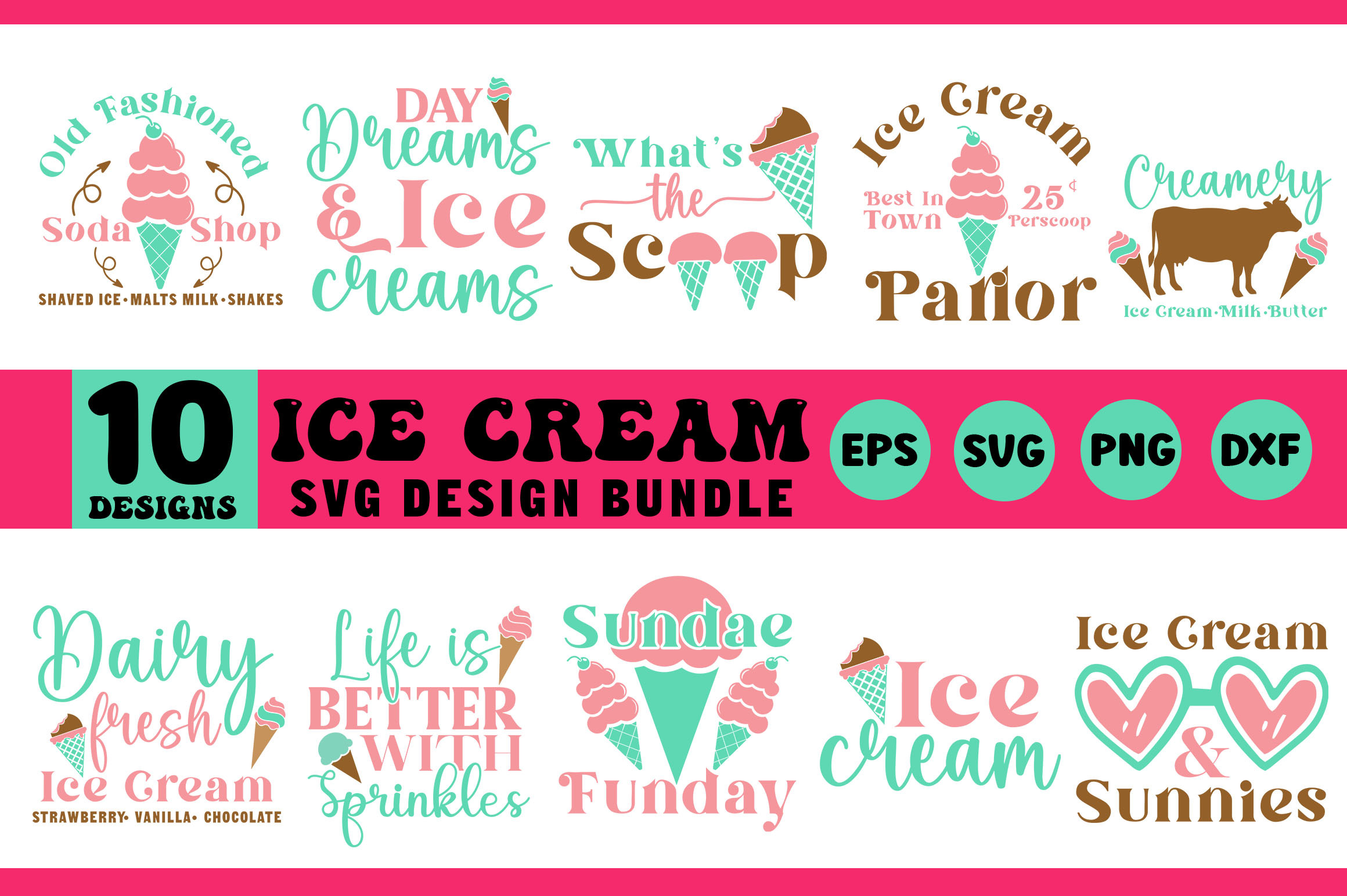 Ice Cream SVG Bundle