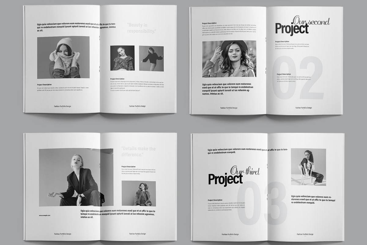 Fashion Portfolio Design Layout