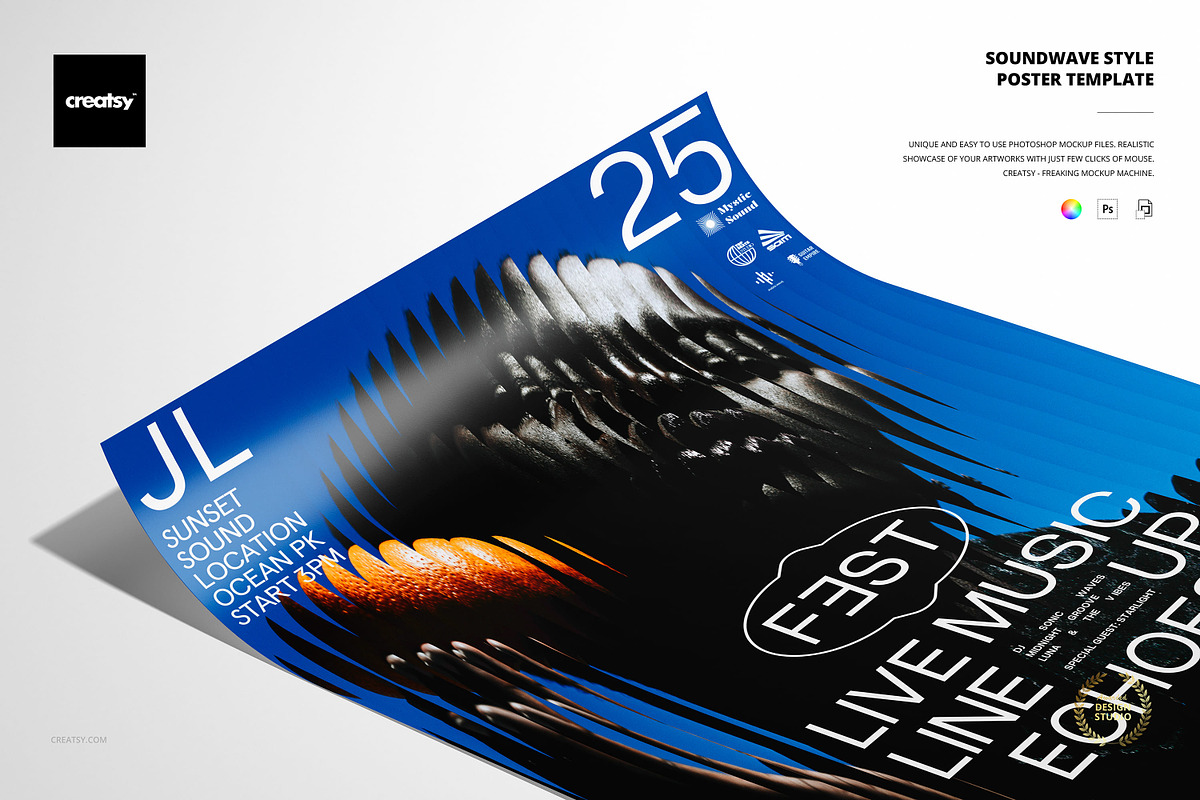 Soundwave Style Poster Template, a Poster Template by creatsy5