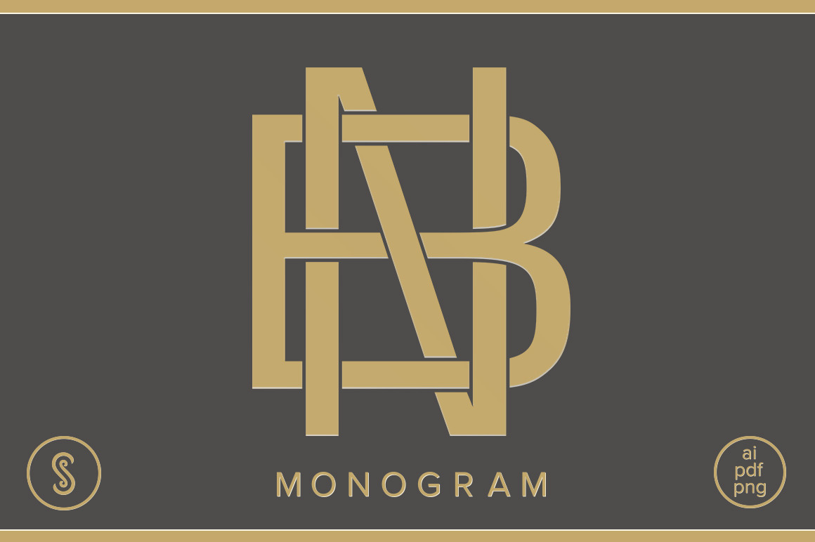BN Monogram NB Monogram, an Illustration by Shuler Studio
