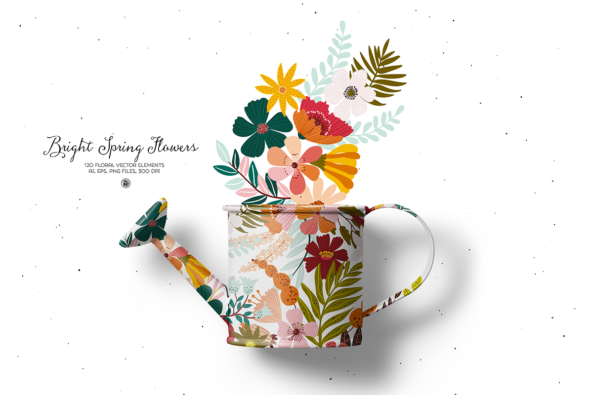 Bright Spring Flowers - Vector Set, an Illustration by Bloomart Studio