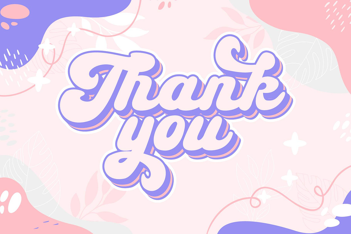 Cute Groovy - Retro Script Font, a Script Font by Densu Creative