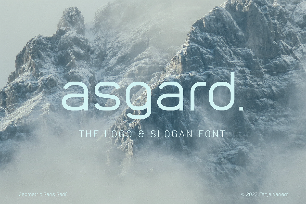 Asgard - Logo and Slogan Font | Creative Market